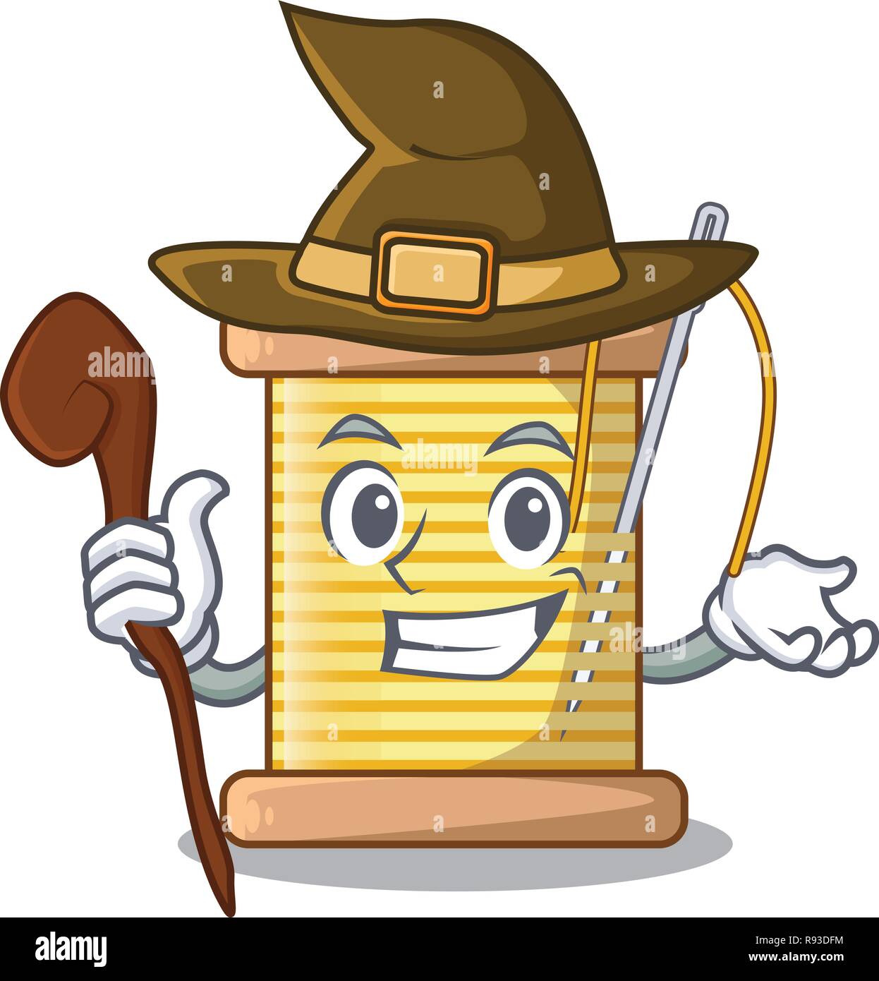 Witch thread bobbin isolated on a mascot Stock Vector Image & Art - Alamy