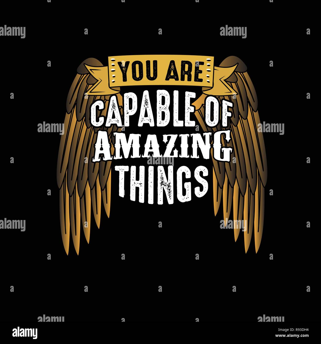 You are Capable of amazing things Stock Vector Image & Art - Alamy