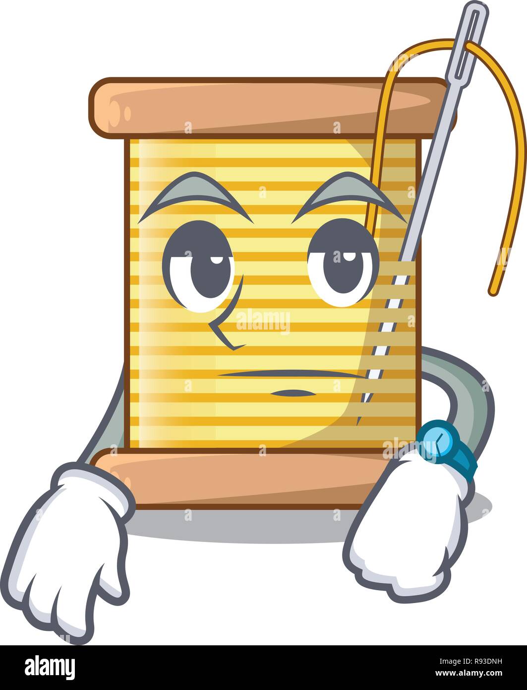 Waiting thread spool in a shape cartoon Stock Vector Image & Art - Alamy