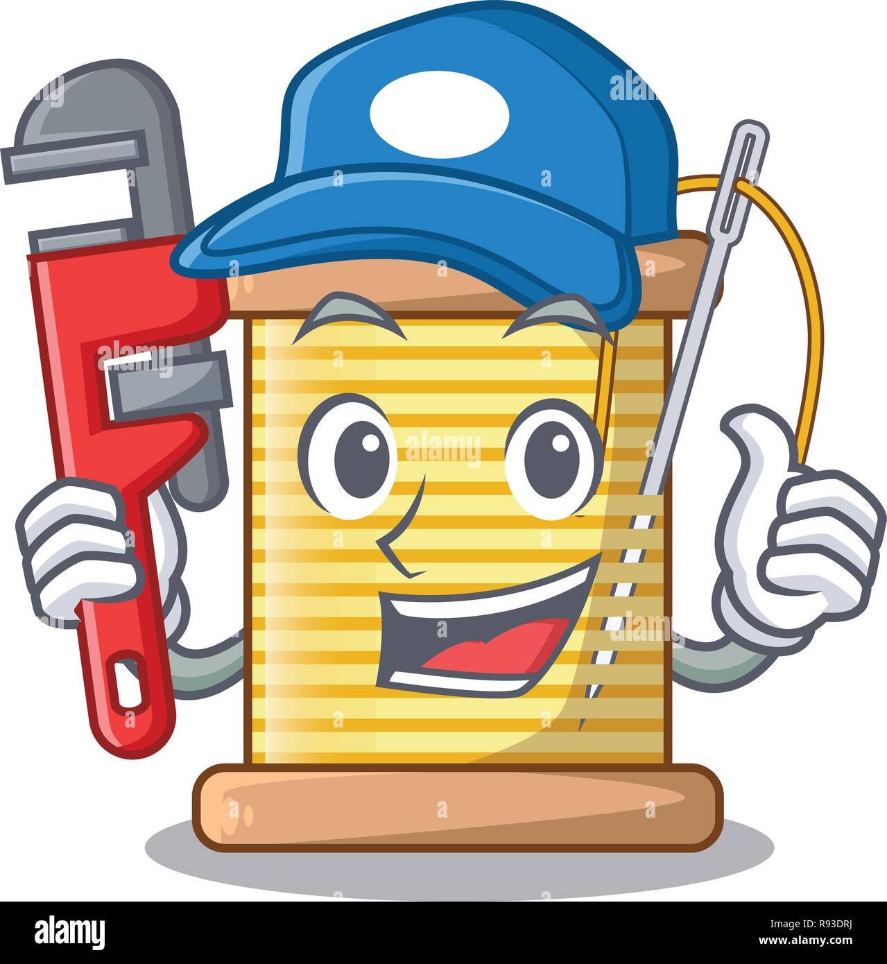 Plumber thread spool in a shape cartoon Stock Vector Image & Art - Alamy