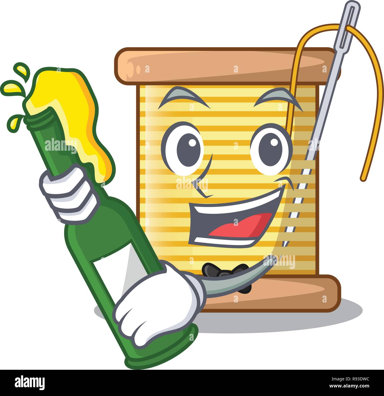 Needle and thread cutout Stock Vector Images - Alamy