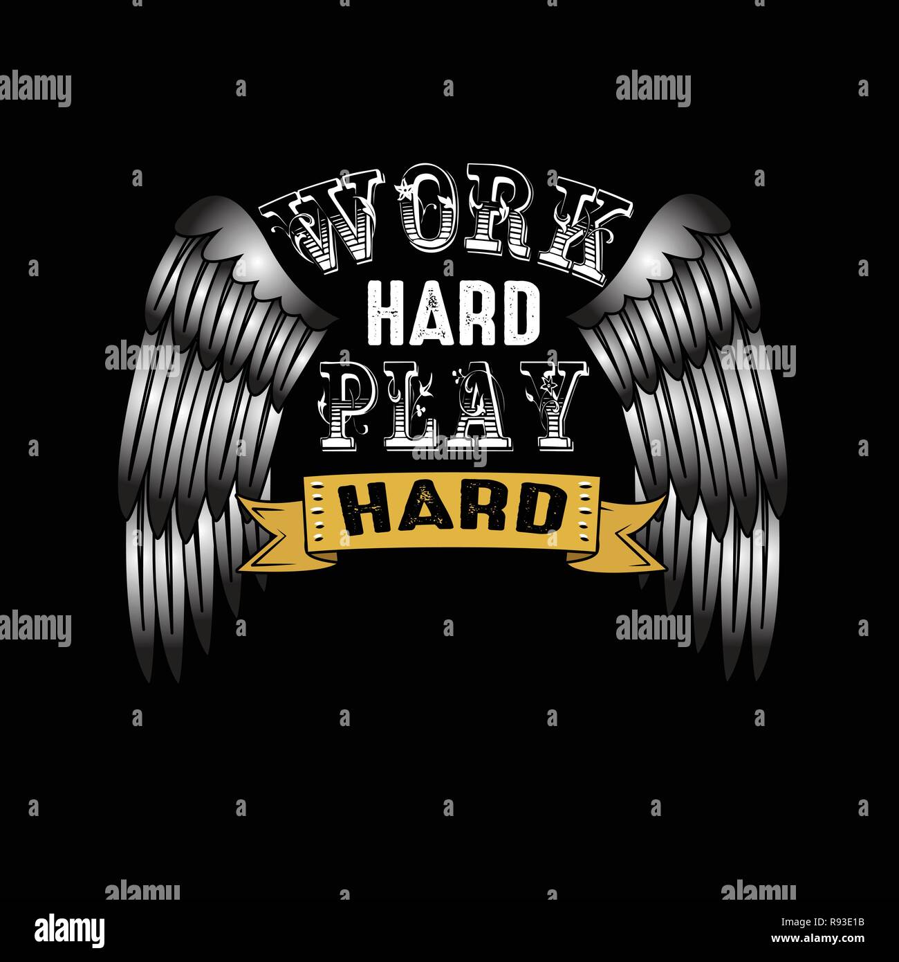 Work Hard Play Hard, good for print Stock Vector Image & Art - Alamy