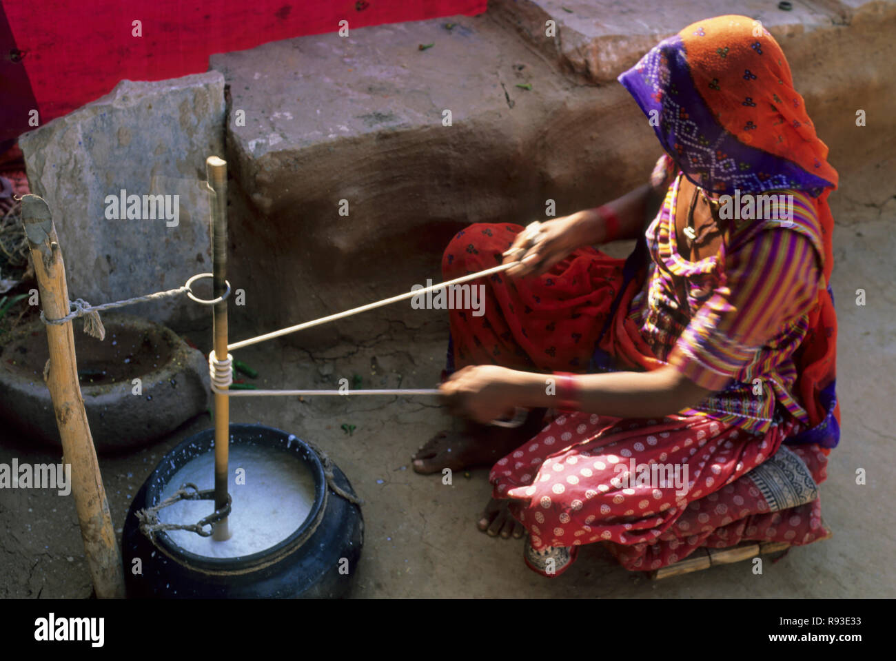 Buttermilk churning pot hi-res stock photography and images - Alamy