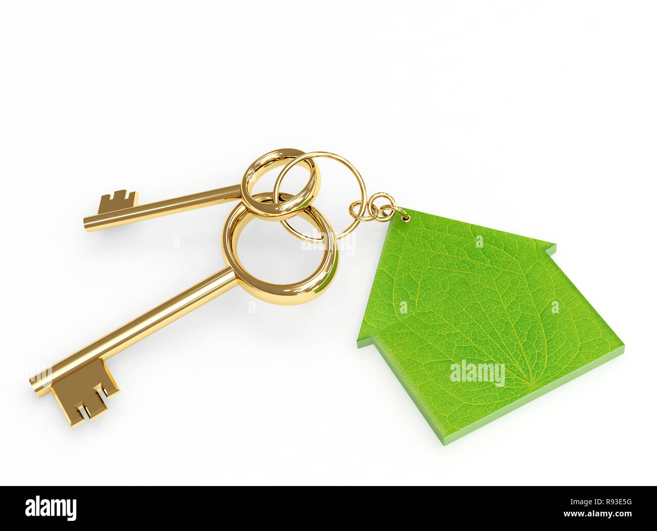Gold 3d keys Cut Out Stock Images & Pictures - Alamy