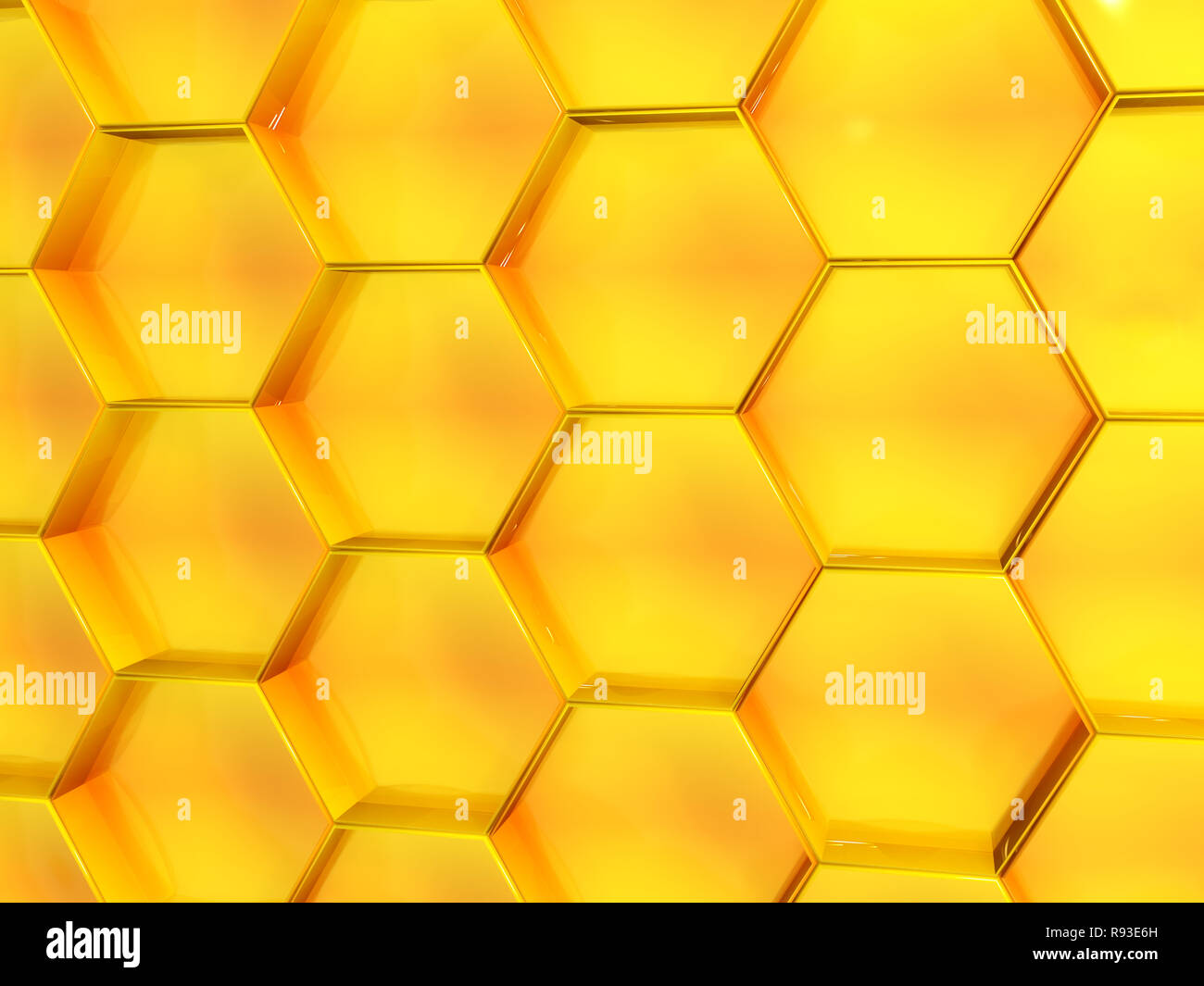Background - honeycomb of yellow color Stock Photo - Alamy