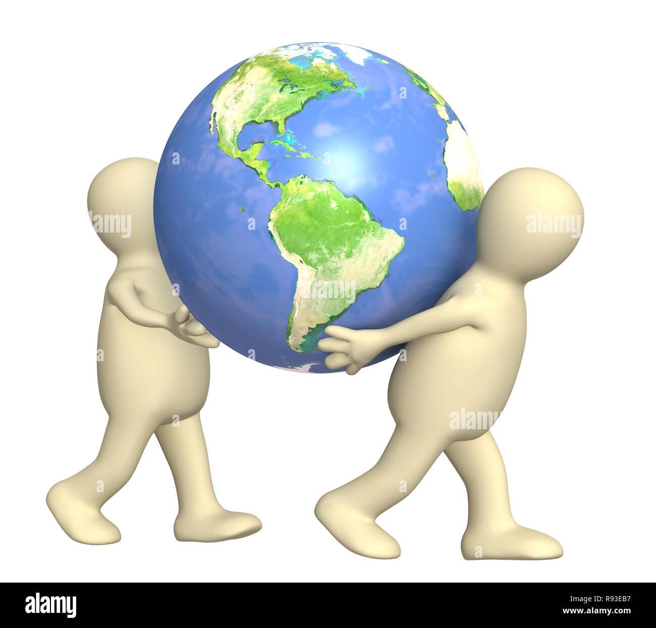 Cooperation environment Cut Out Stock Images & Pictures - Alamy