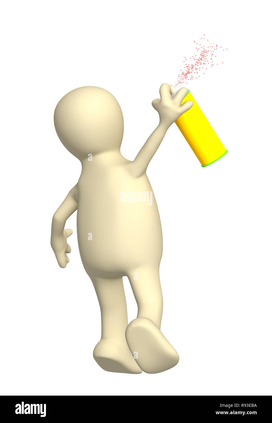 Spray paint artist teenager Cut Out Stock Images & Pictures - Alamy