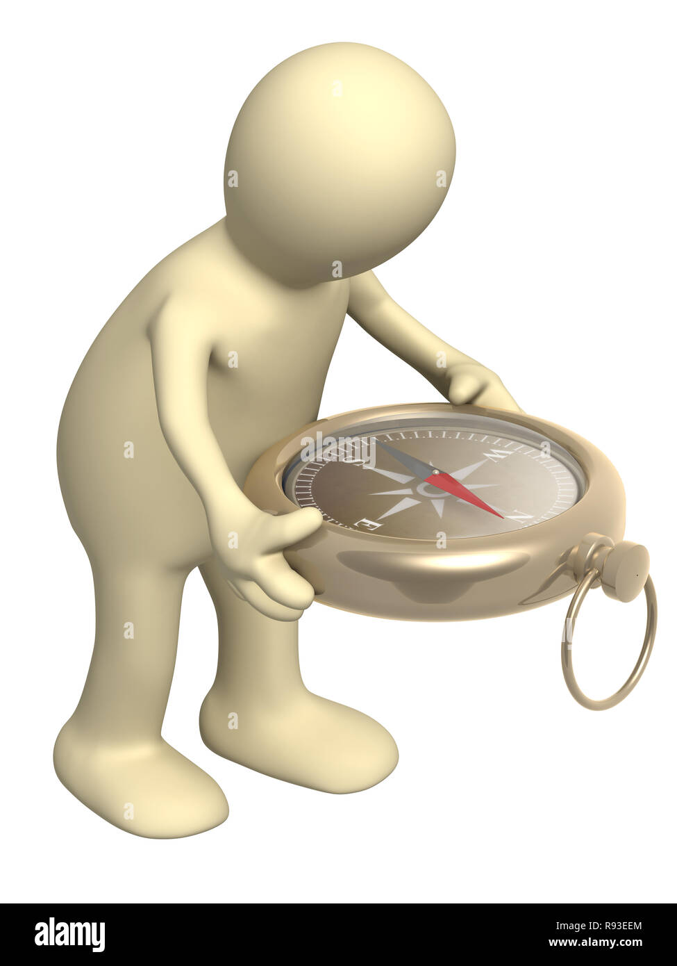 Compass direction people 3d hi-res stock photography and images - Alamy