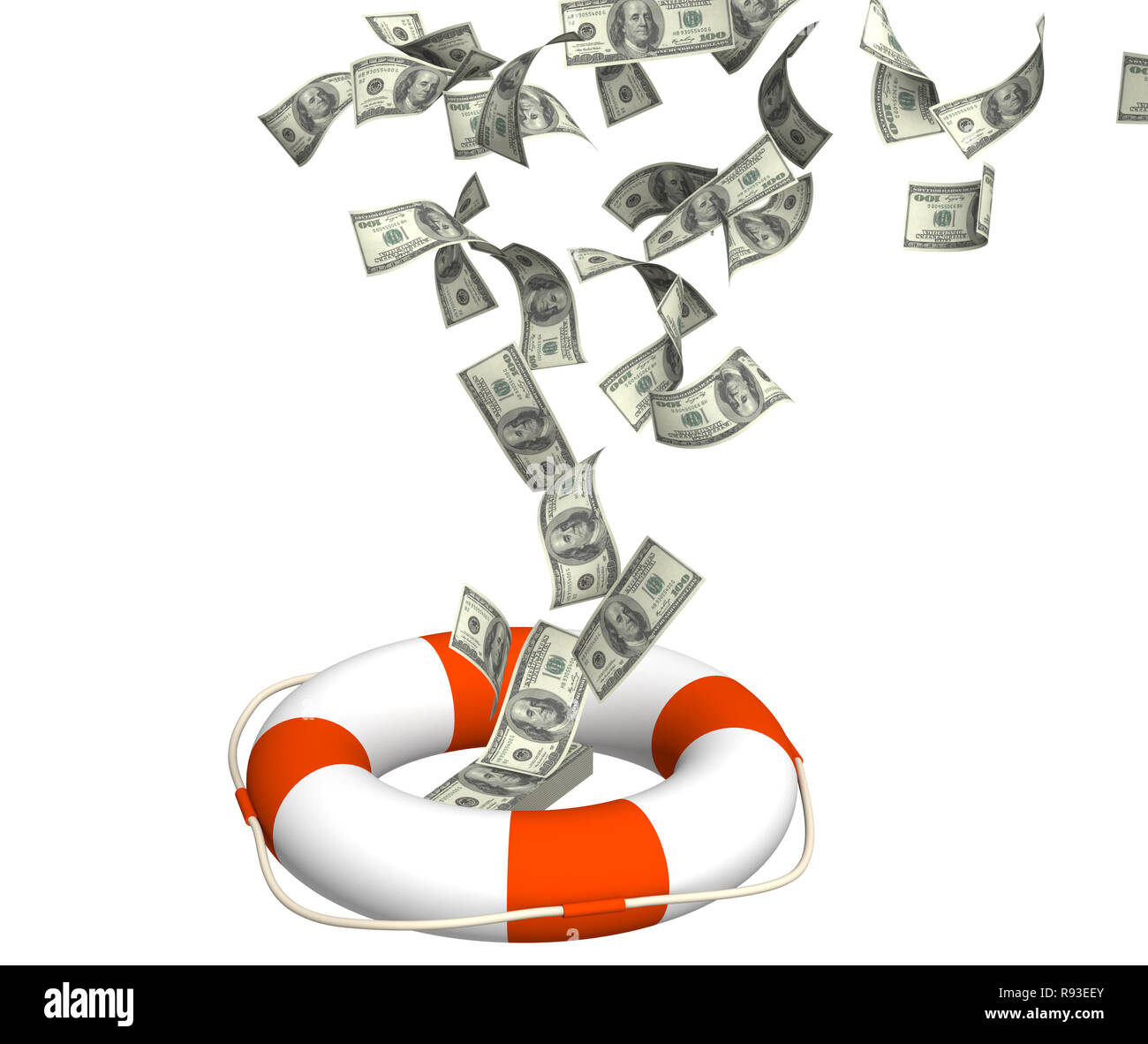 Conceptual image - help at financial crisis Stock Photo - Alamy