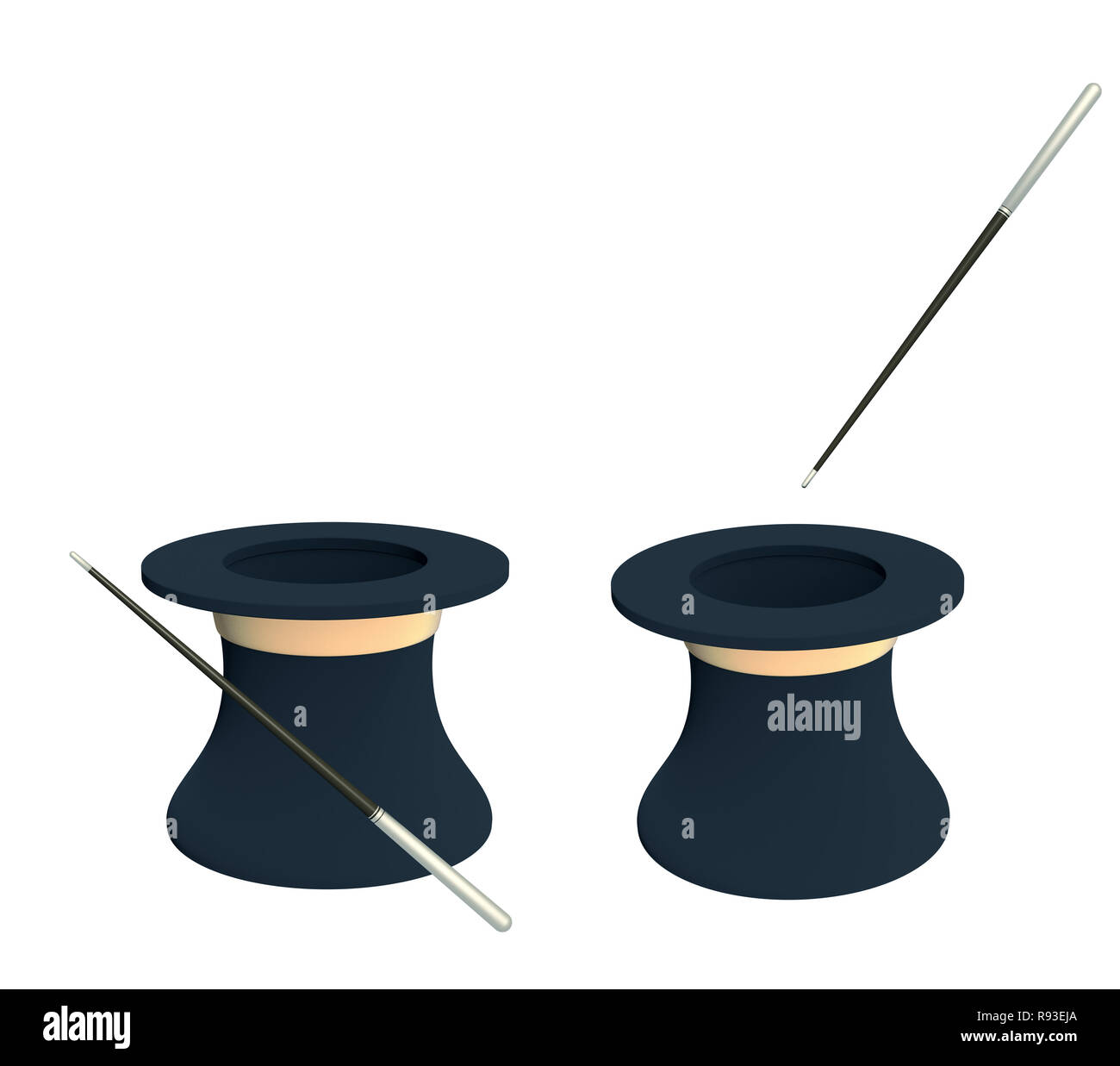 Magic top hat Cut Out Stock Images & Pictures - Alamy