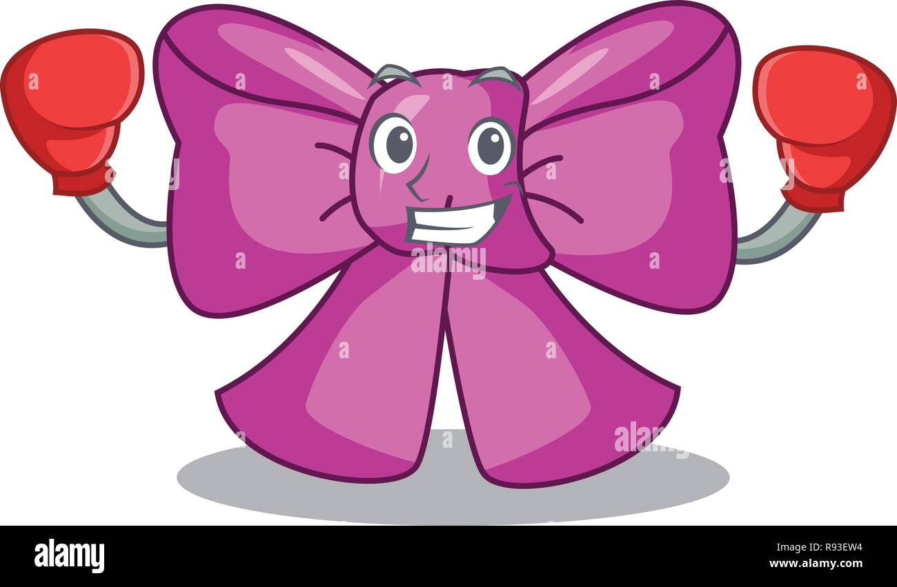 Boxing bow tie ribbon isolated on mascot Stock Vector Image & Art - Alamy