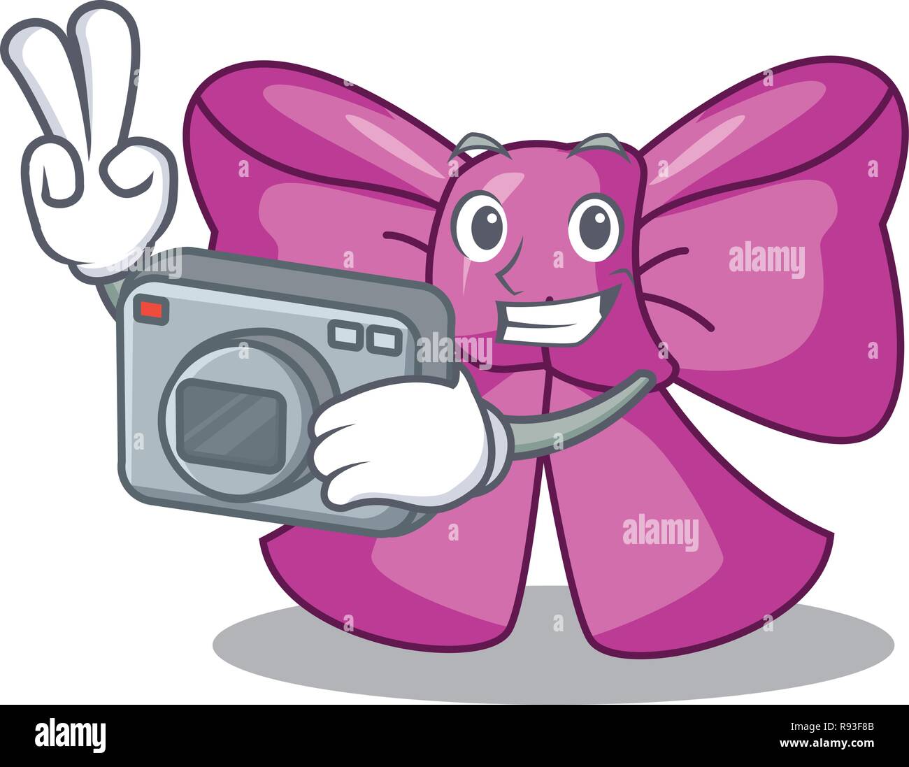 Photographer bow tie in character design trendy Stock Vector Image ...