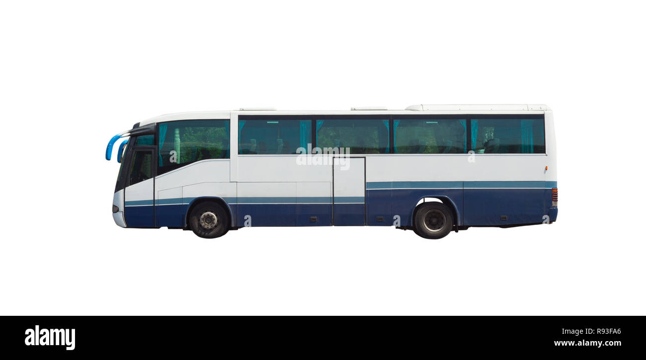 big modern bus for city transportation isolated on white Stock Photo ...