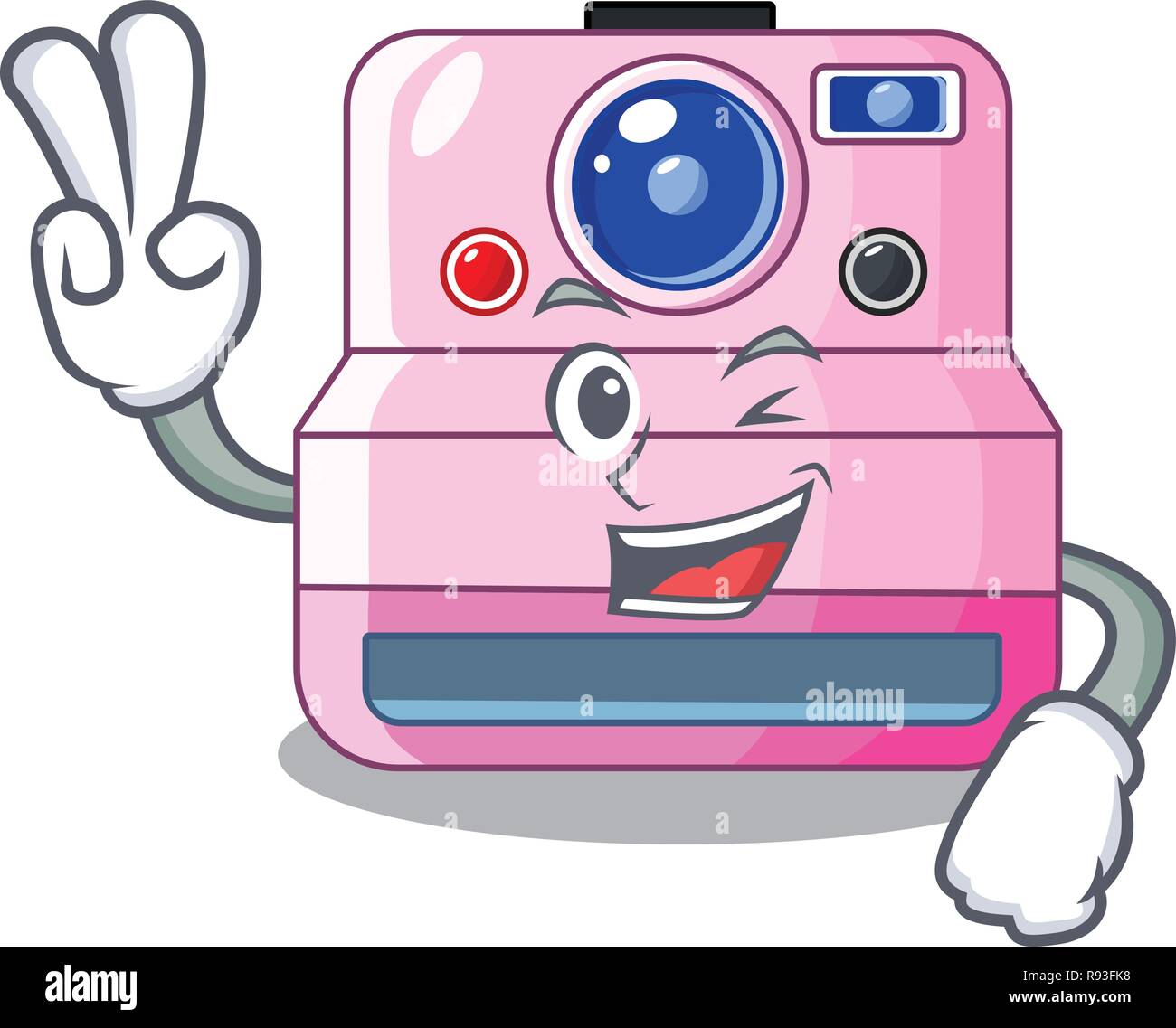 Two finger instant camera with revoke cartoon picture Stock Vector ...