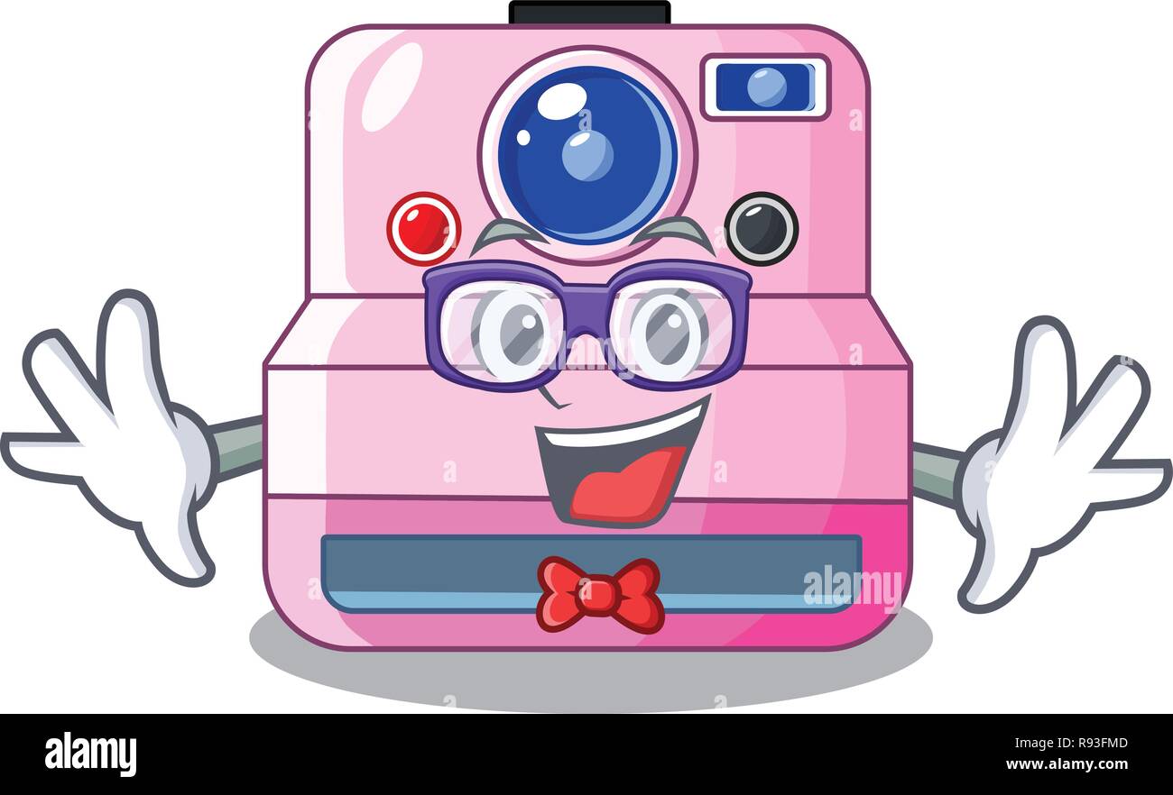 Geek instant camera with revoke cartoon picture Stock Vector Image ...