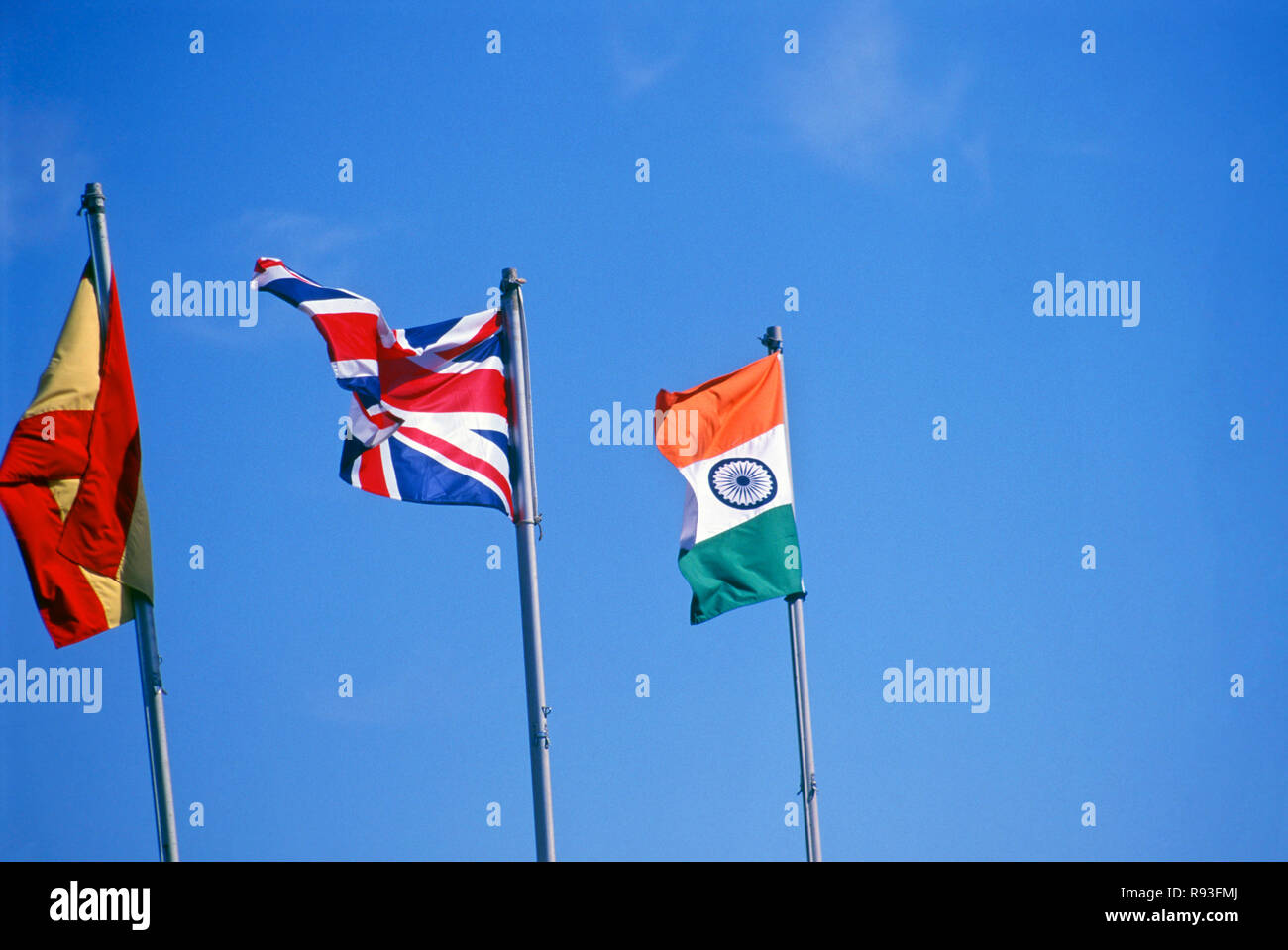 United kingdom india flags hi-res stock photography and images - Alamy
