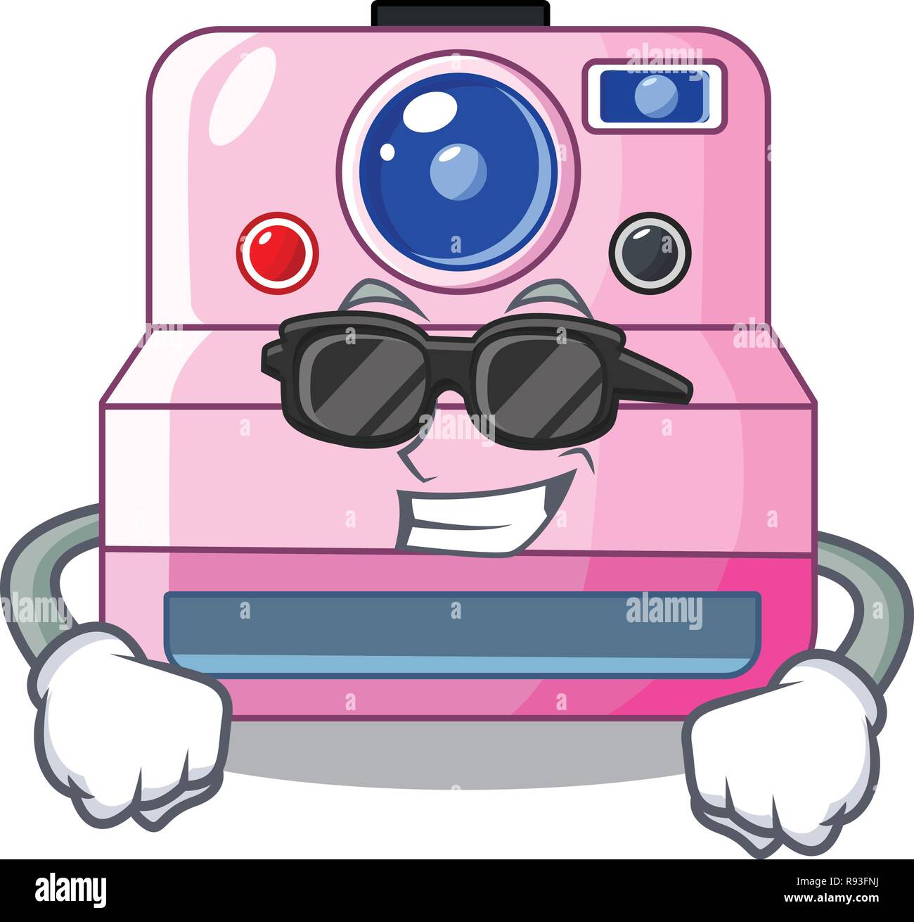 super coolinstant camera with revoke cartoon picture Stock Vector Image ...
