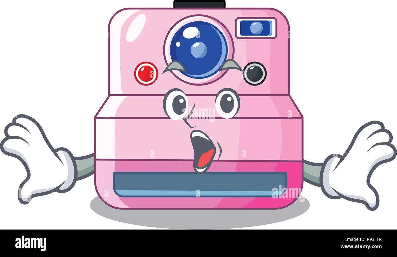 Surprised instant camera in a shape character Stock Vector Image & Art ...
