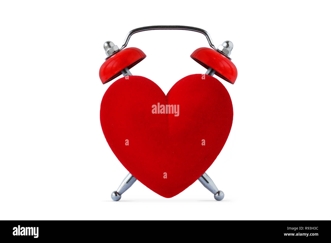 Heart shaped clock - Time to love concept Stock Photo - Alamy