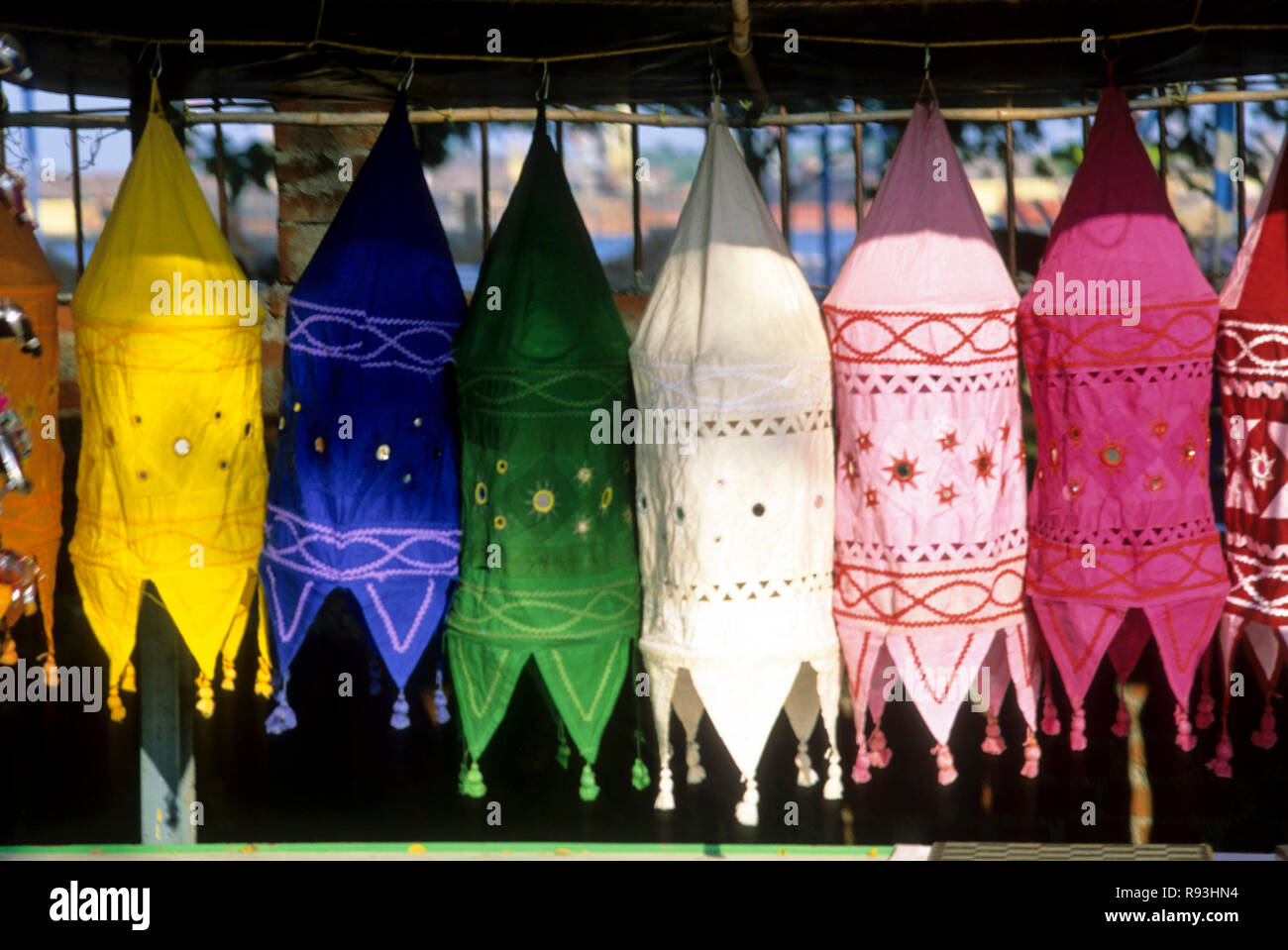 coloured lantern, cochin, kerala, india Stock Photo - Alamy