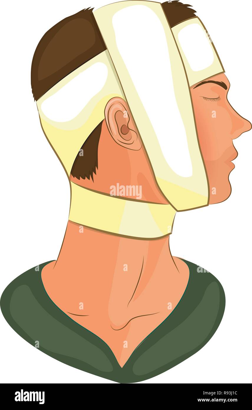 First aid illustration bandaging hi-res stock photography and images ...