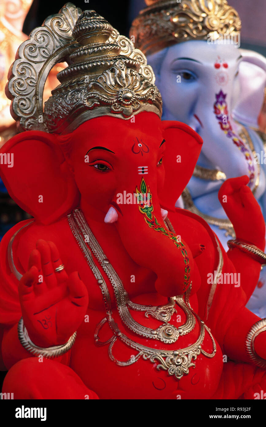 idol of lord ganesh (elephant headed god), Ganesh ganpati Festival ...