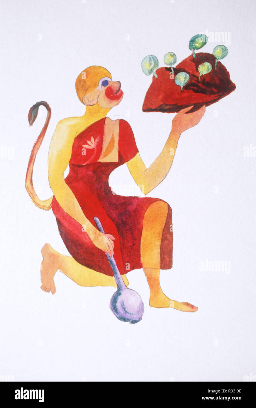 Hanuman painting hi-res stock photography and images - Alamy