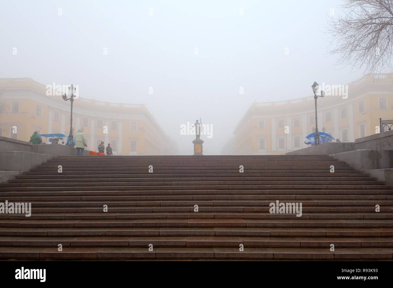 Potemkin Stairs, best-known landmark of Odessa, on the Black Sea ...