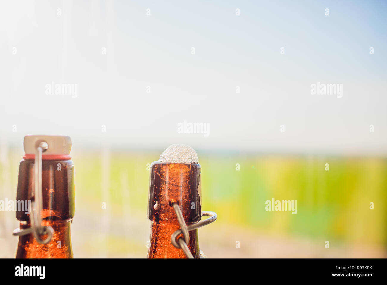 Overflow beer bottle hi-res stock photography and images - Alamy