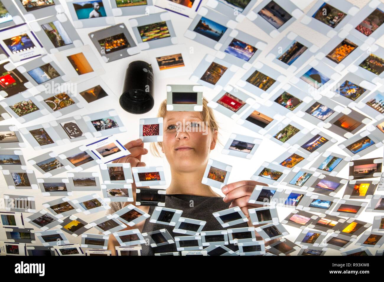 Sorting slides hi-res stock photography and images - Alamy