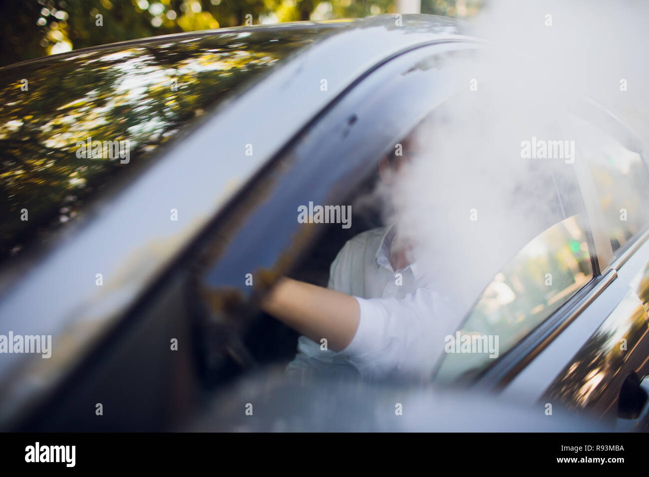 Smoker driving hi-res stock photography and images - Alamy
