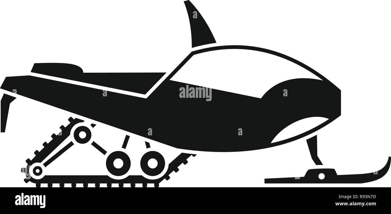 Arctic snowmobile icon. Simple illustration of arctic snowmobile vector ...