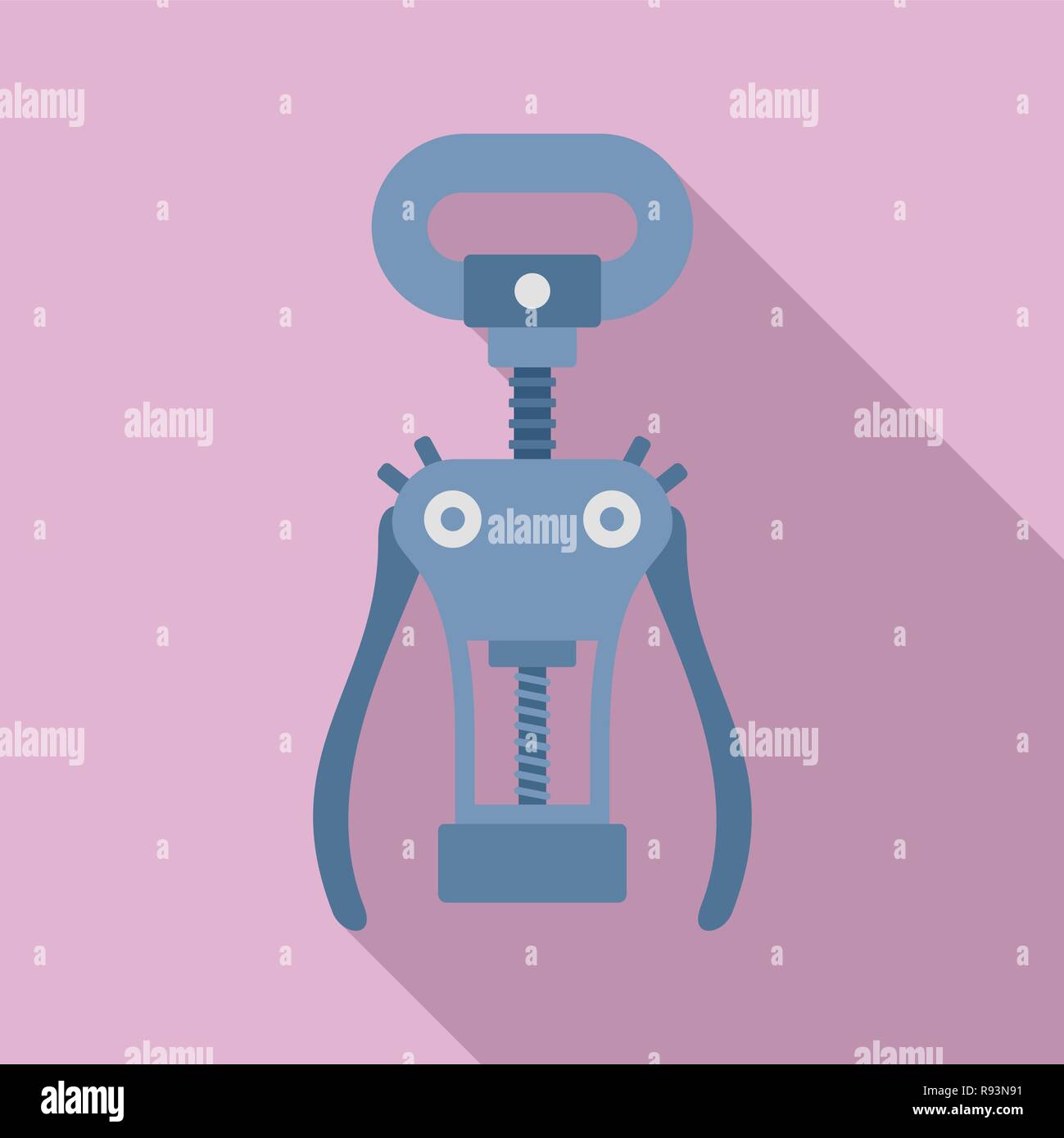 Old bottle opener icon. Flat illustration of old bottle opener vector ...