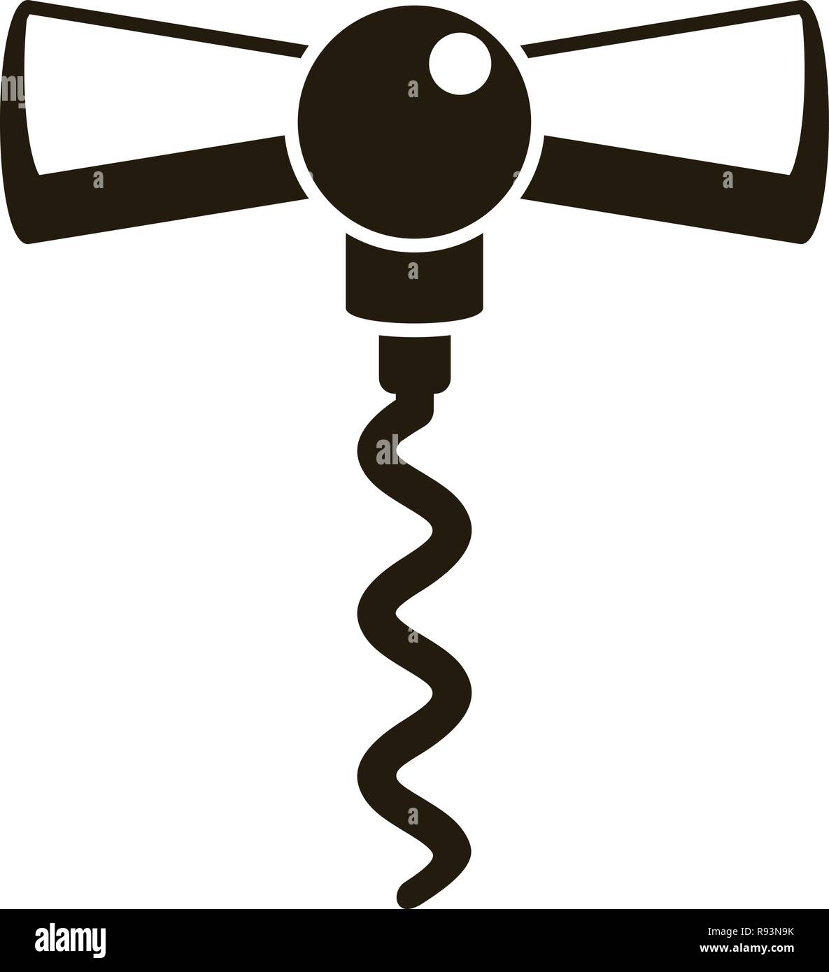 Bottle opener icon. Simple illustration of bottle opener vector icon ...