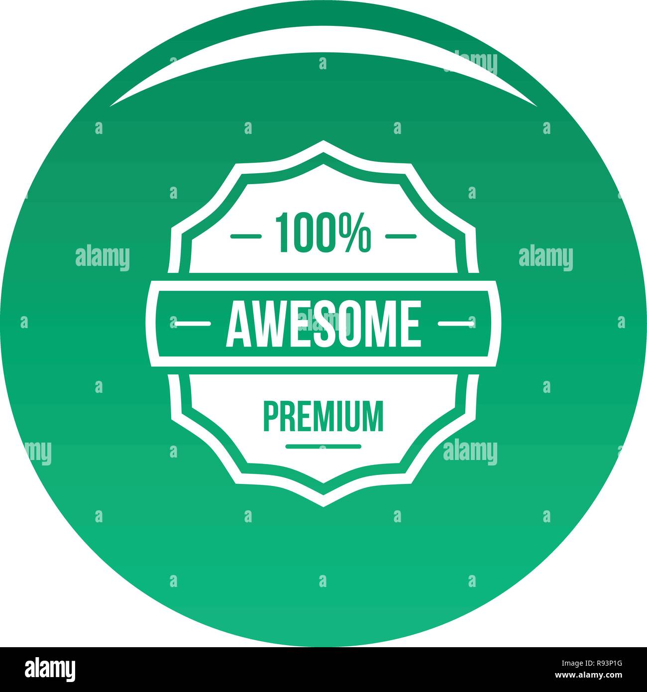 Awesome logo. Simple illustration of awesome vector logo for any design ...