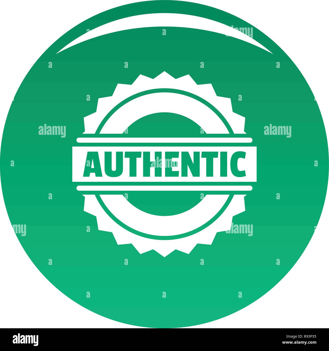 Authentic logo. Simple illustration of authentic vector logo for any ...