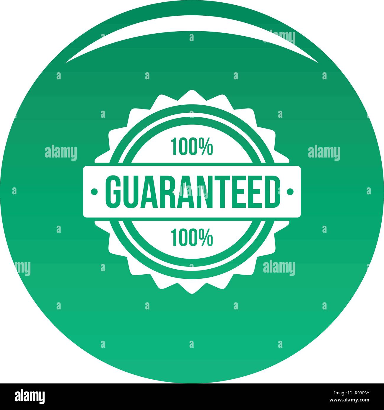 Guaranteed logo. Simple illustration of guaranteed vector logo for any ...