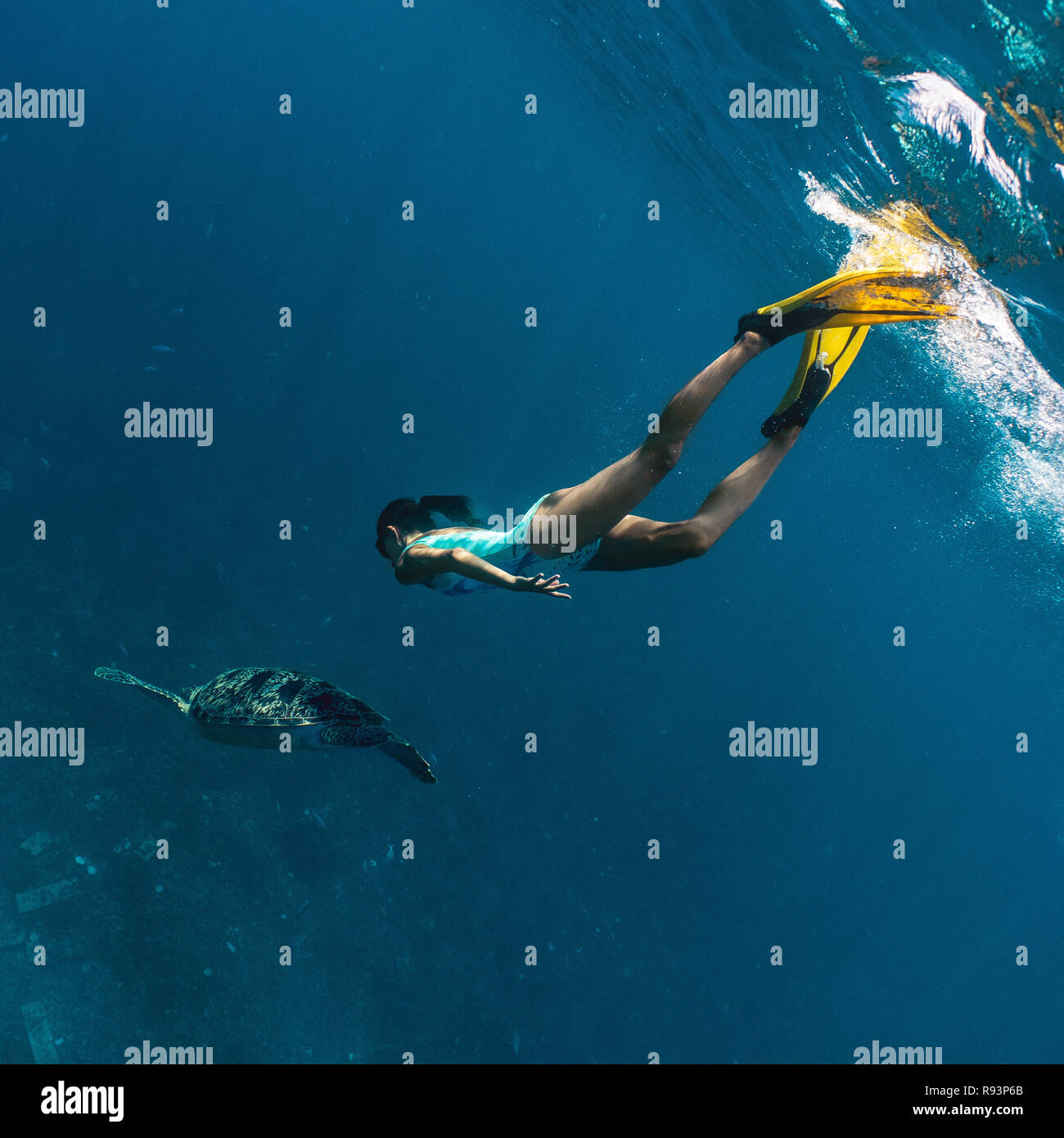 Freediver girl hi-res stock photography and images - Alamy
