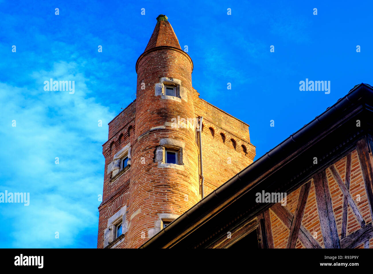 An unusual builing in the Rue Saint-Rome, Toulouse, France Stock Photo ...