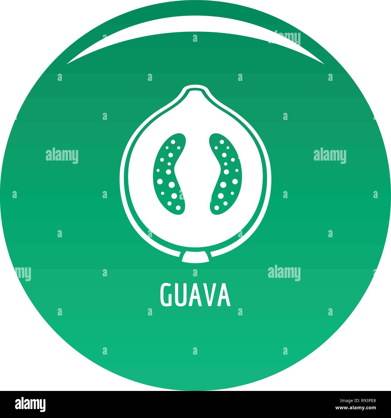 Guava icon. Simple illustration of guava vector icon for any design ...