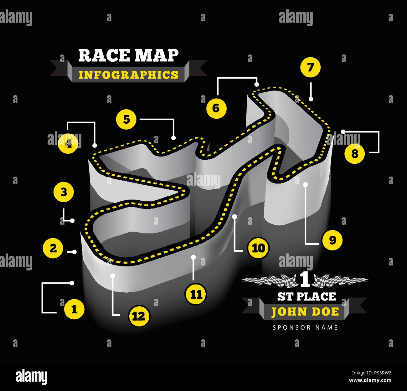 Street circuit Stock Vector Images - Alamy