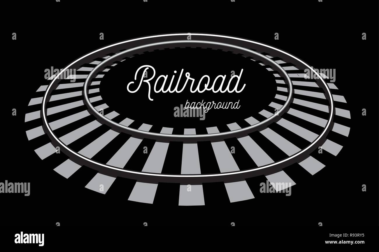 Railroad tracks rails Stock Vector Images - Alamy