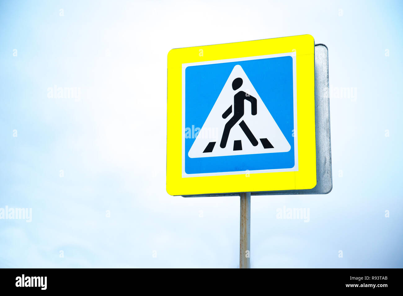 Road signs, road sign zebra, pedestrian crossing sign Stock Photo - Alamy