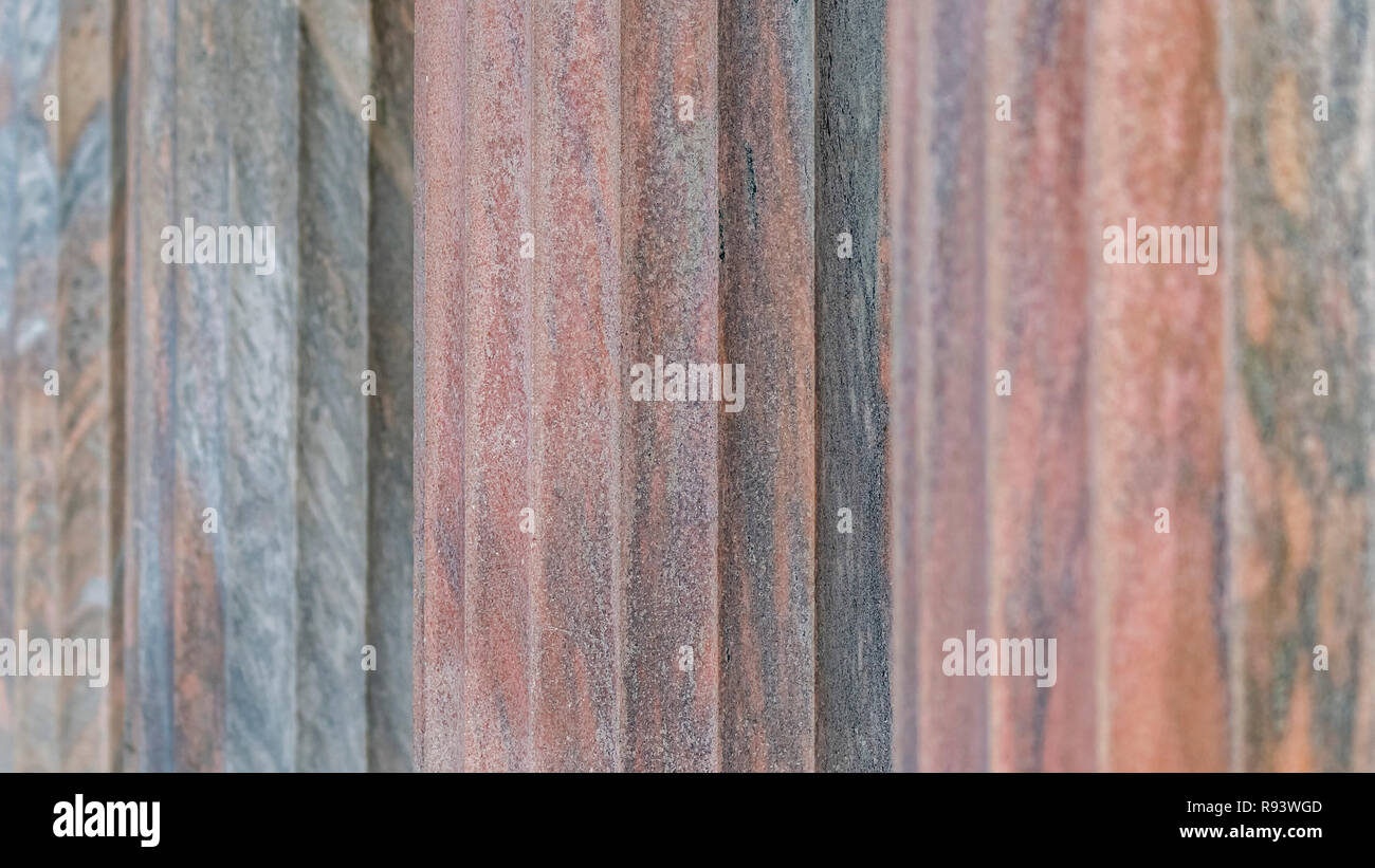 Close up of columns with vertical fluted shafts Stock Photo - Alamy