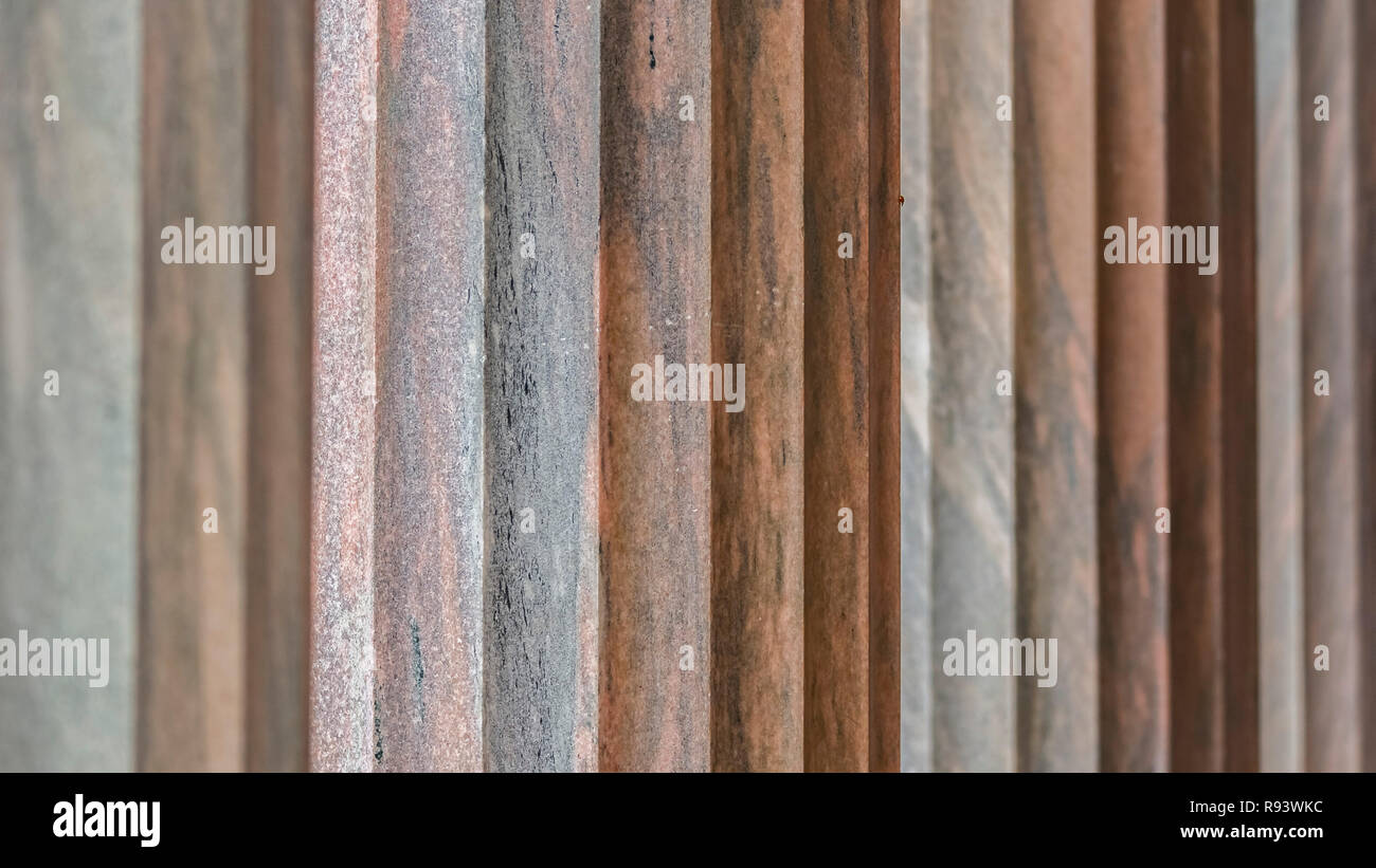 Column shafts with some shallow vertical grooves Stock Photo - Alamy