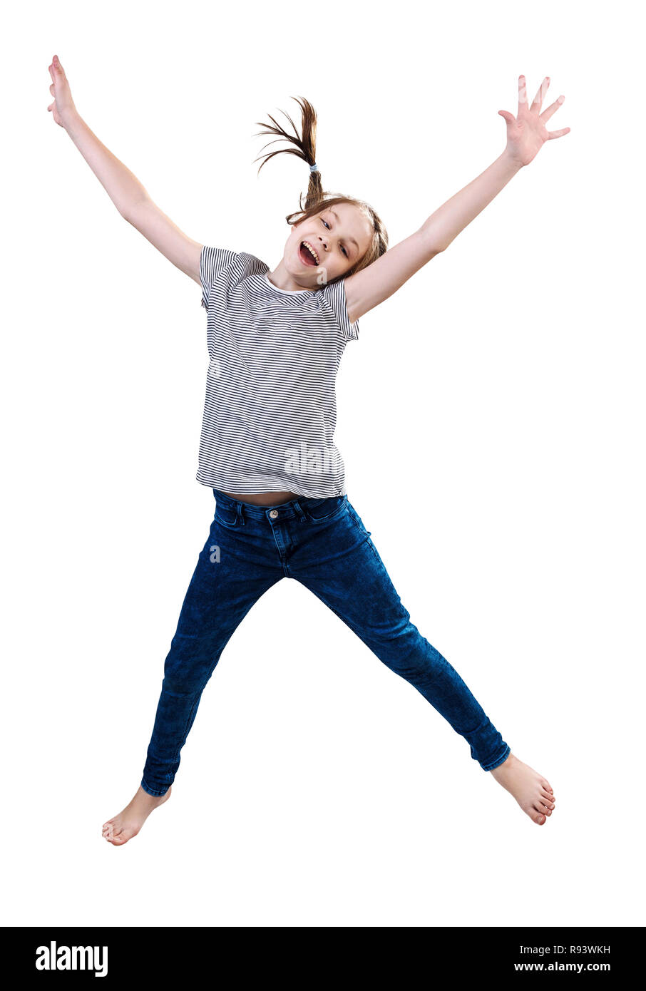 Young girl child female kid smiling hi-res stock photography and images ...