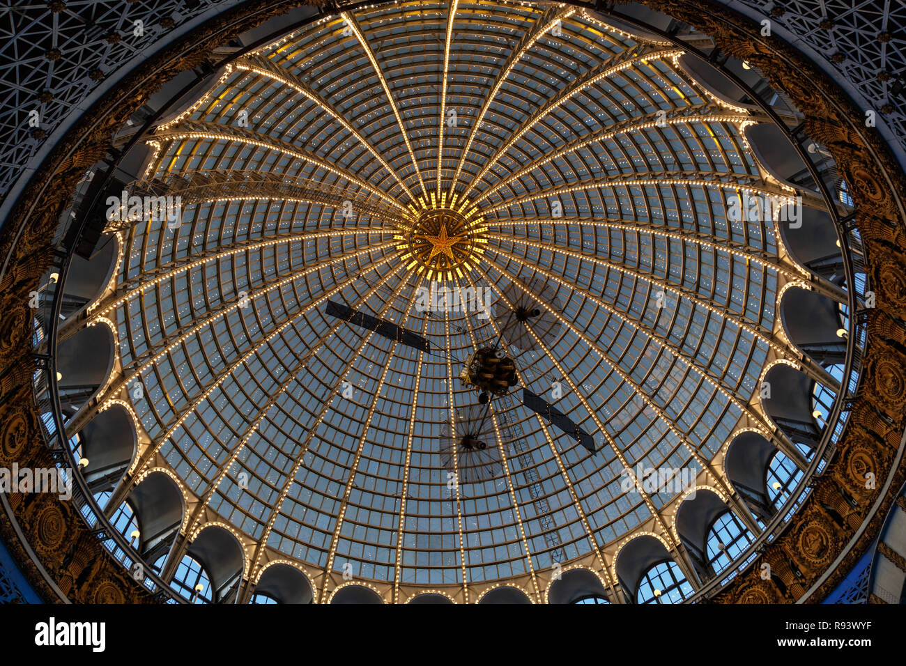 Moscow, Russia - November 28, 2018: Glass dome of the Space Cosmos ...