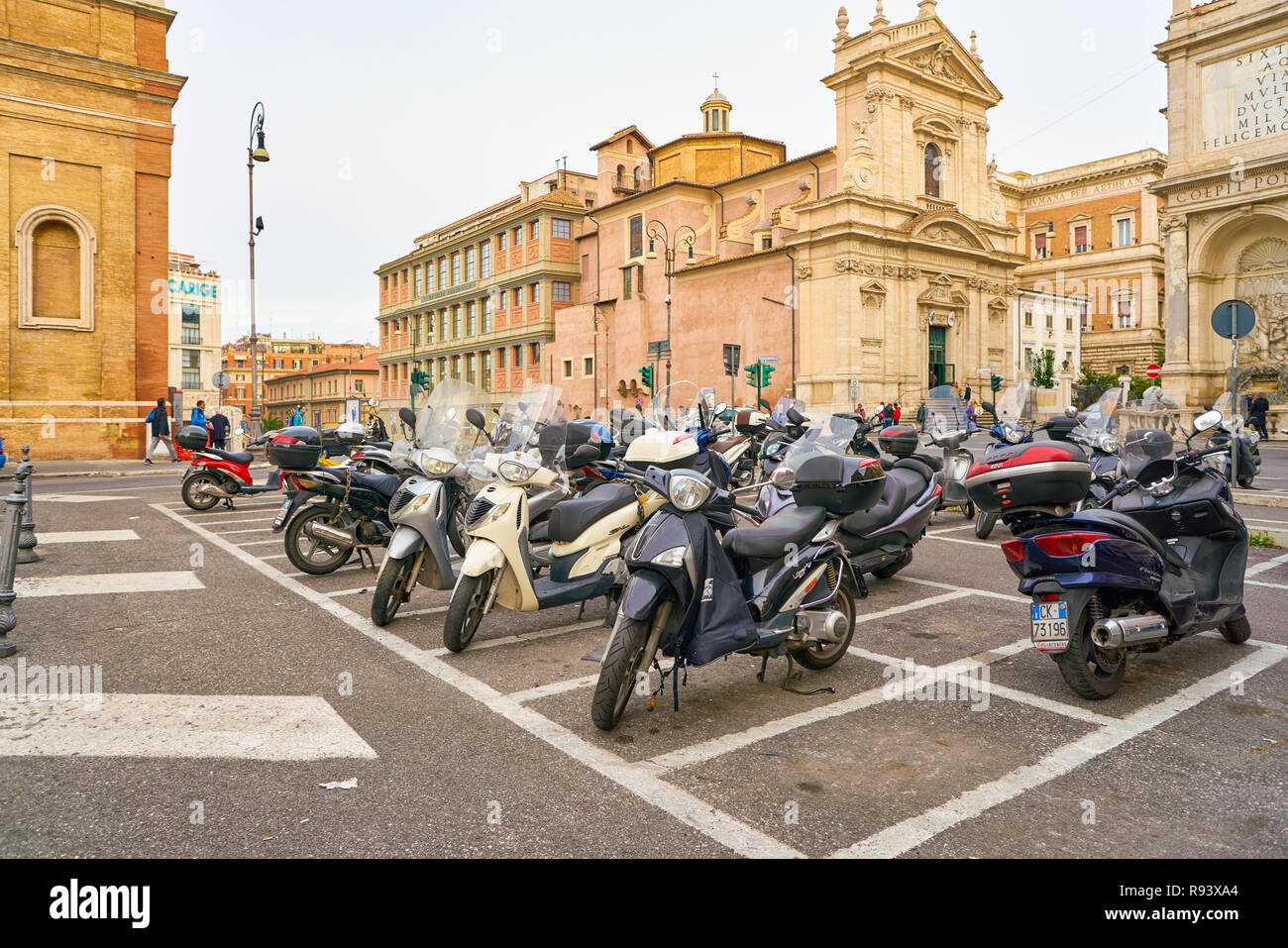 ROME, ITALY - CIRCA NOVEMBER, 2017: Rome urban landscape. Rome is the ...