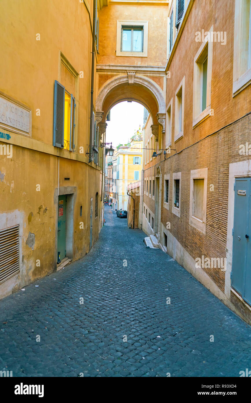 ROME, ITALY - CIRCA NOVEMBER, 2017: Rome urban landscape. Rome is the ...