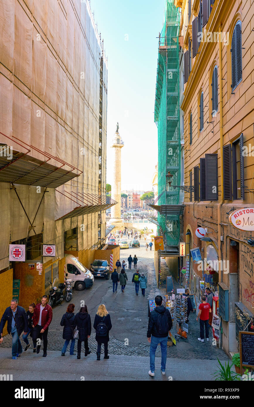 ROME, ITALY - CIRCA NOVEMBER, 2017: Rome urban landscape. Rome is the ...